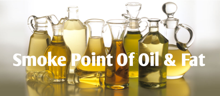 Smoke Point Of Oils And Fats – Public Health