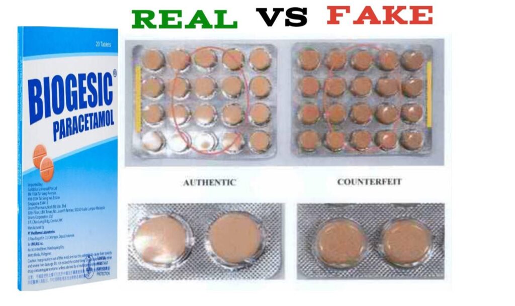 How To Spot Fake Biogesic Paracetamol – Public Health