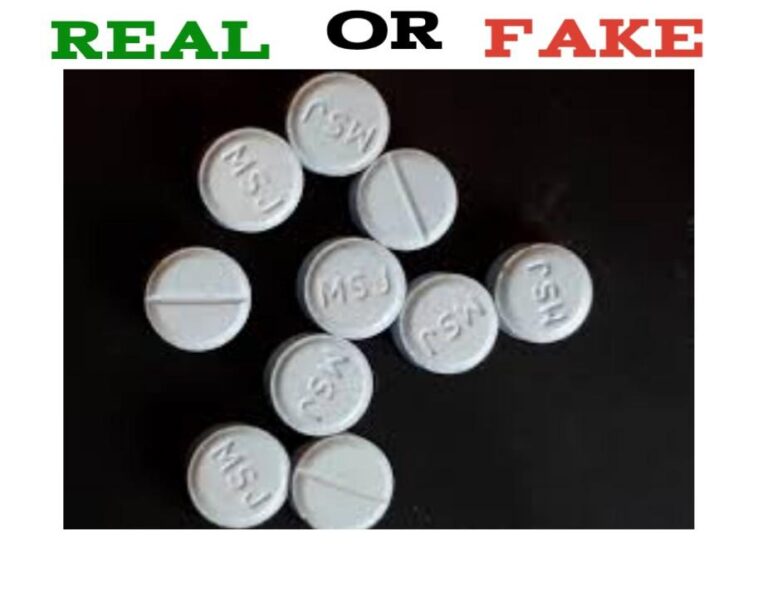 How To Spot Fake MSJ Diazepam Pills - Public Health