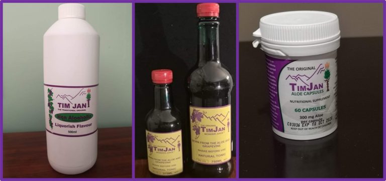 Tim Jan Wonder Juice and aloe capsules | Public Health