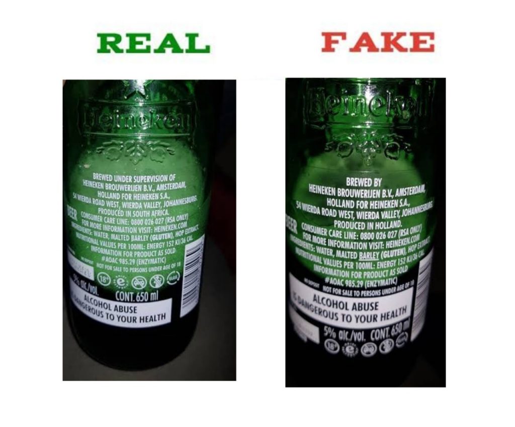 How to Spot Fake Heineken Beer - Public Health